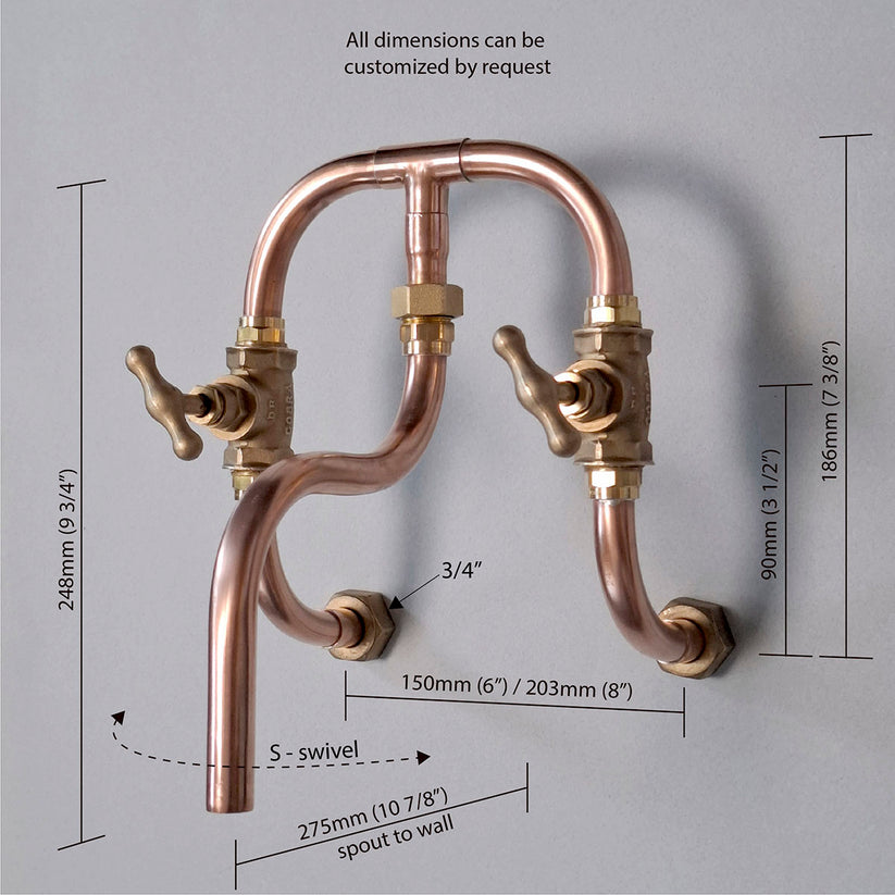 Condor - wall-mounted tap made of natural copper – switchrange